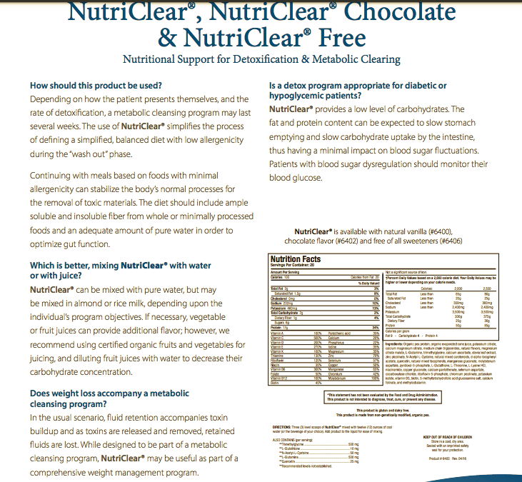 Biotics, NutriClear (24 OZ)